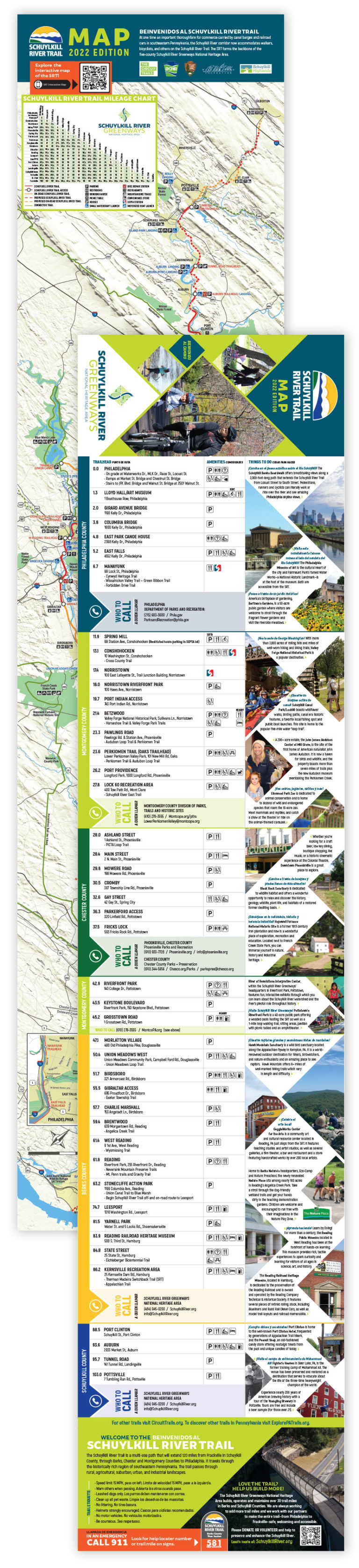 Schuylkill River Trail Map - Non-Profit Marketing Collateral - VFC ...