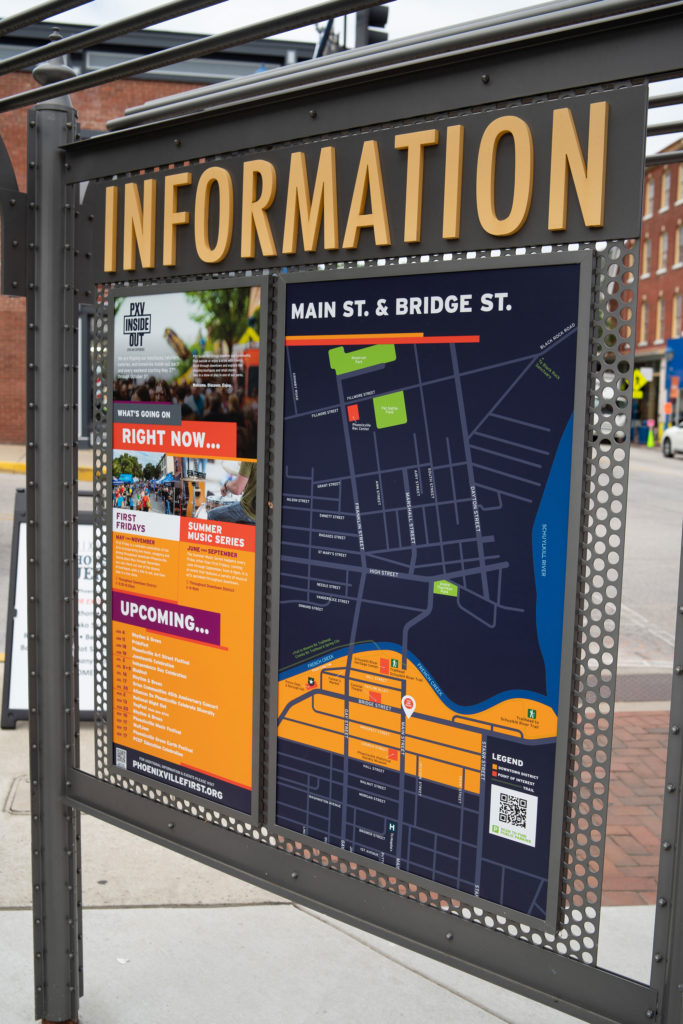 Wayfinding Kiosk Design, Phoenixville, PA - VFC, Inc., Full Service Agency