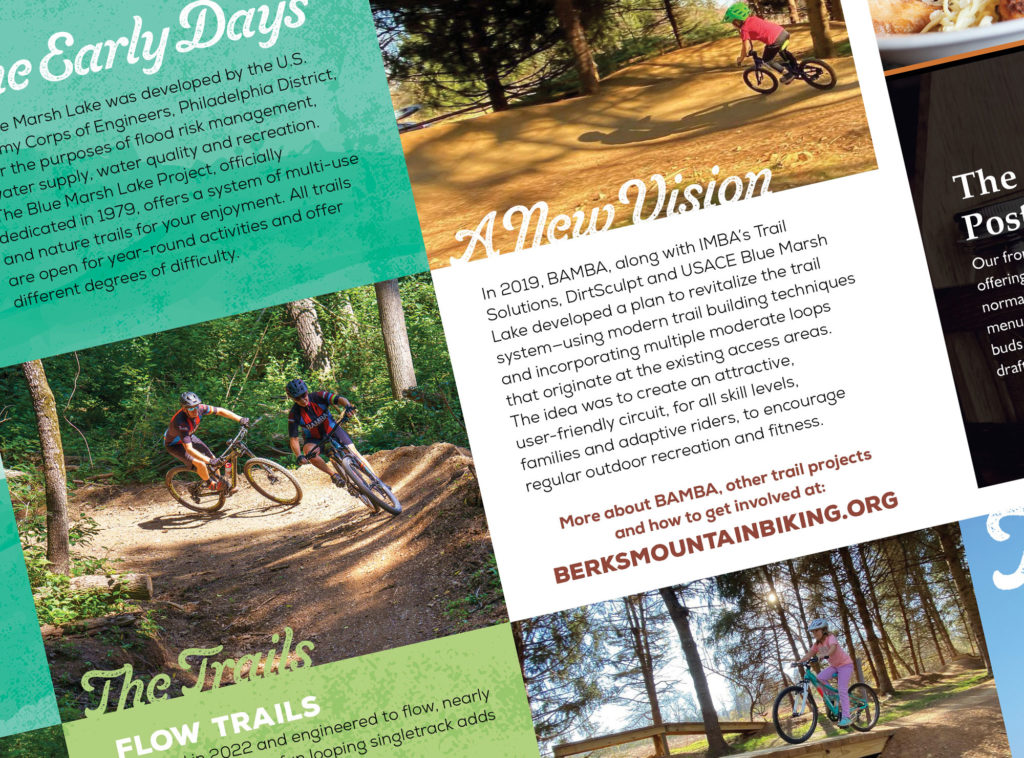 Blue Marsh Flow Trail Map Design - VFC Design, Marketing, Illustration ...